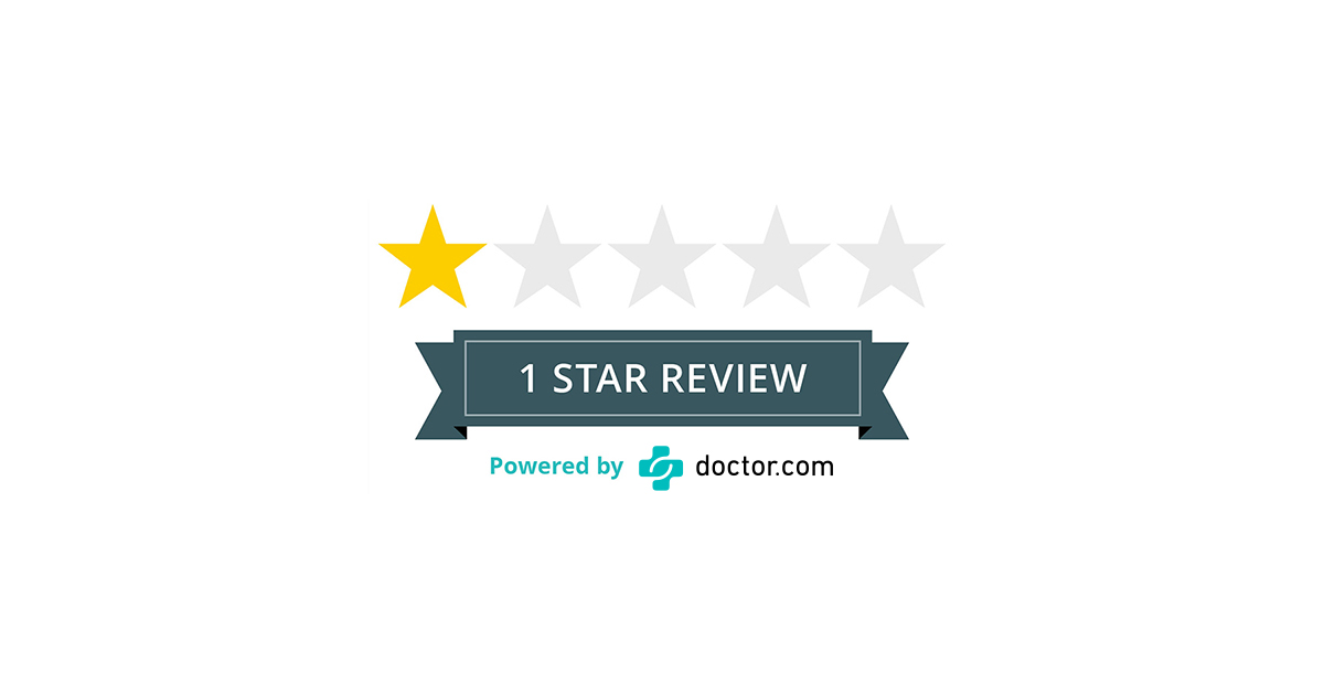 Read Anonymous's 1-Star Review of Dr Alfred Grimes | Doctor.com